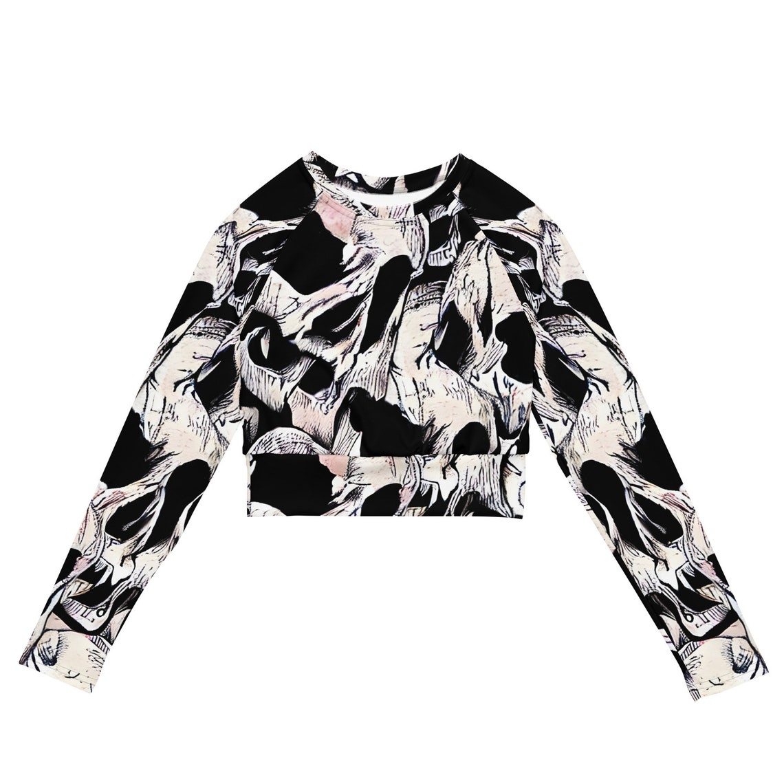 The BEST DMN Skull Crop Top - Etsy