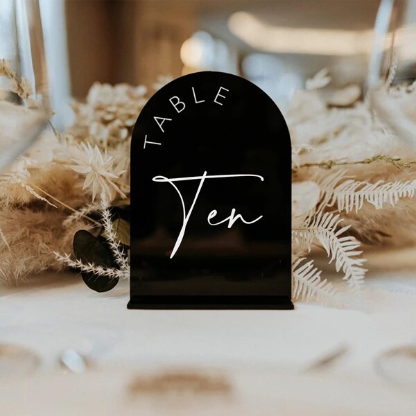 Black and Gold Table Numbers - Etsy