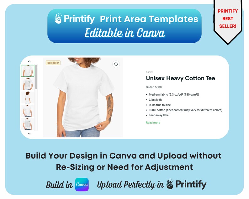 Editable in Canva - Design Templates for Printify Bestsellers | Print ...