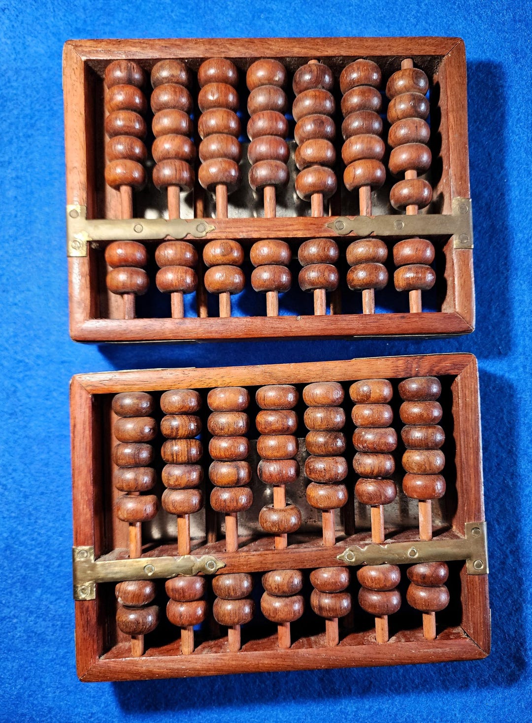 Pair of Chinese Huanghuali Wood Abacuses With Metal Folding Bookends - Etsy