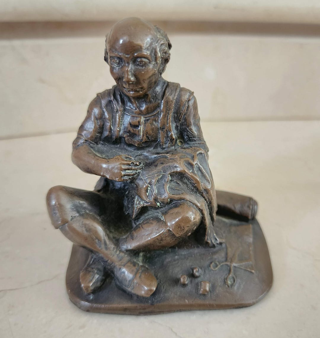 Bronze Statue of a Tailor - Etsy