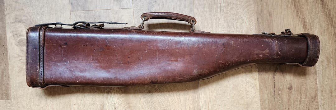 Vintage Leather Leg of Mutton Shotgun Case - Etsy