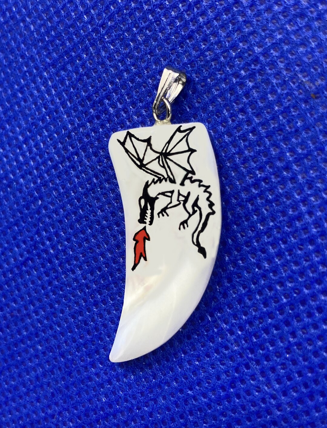 Personalized, Hand-painted Dragon Pendant - Etsy