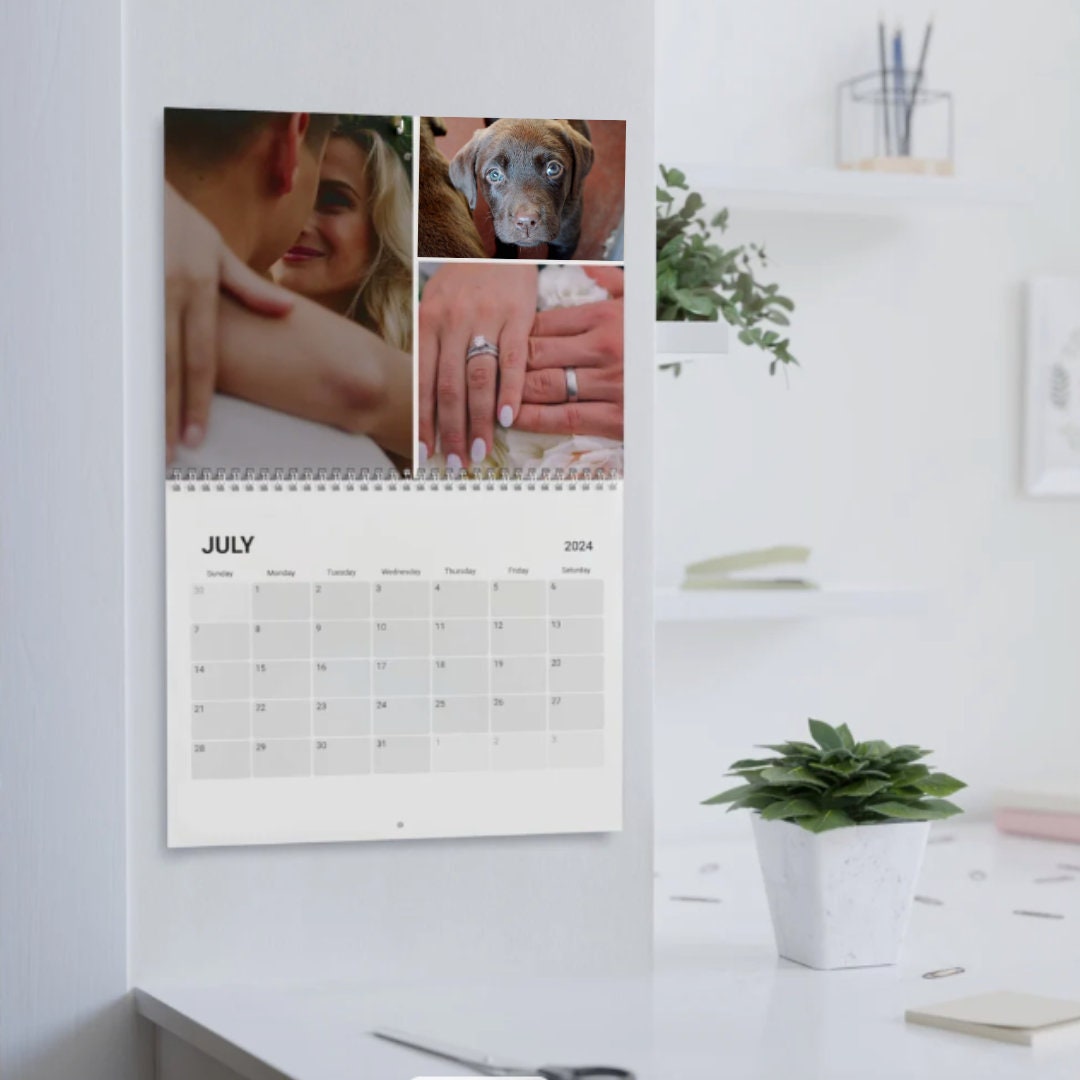 Custom Photo Calendar 2024, Personalized Calendar, 12 Month Calendar ...