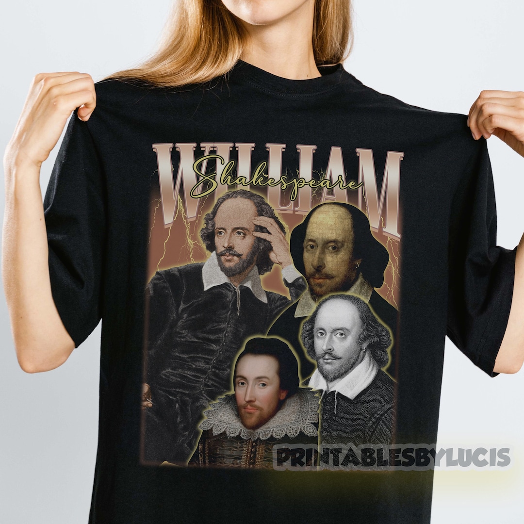 WILLIAM SHAKESPEARE Shirt William Shakespeare Homage T-shirt - Etsy