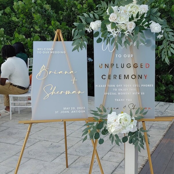 Frosted Acrylic Wedding Sign - Etsy