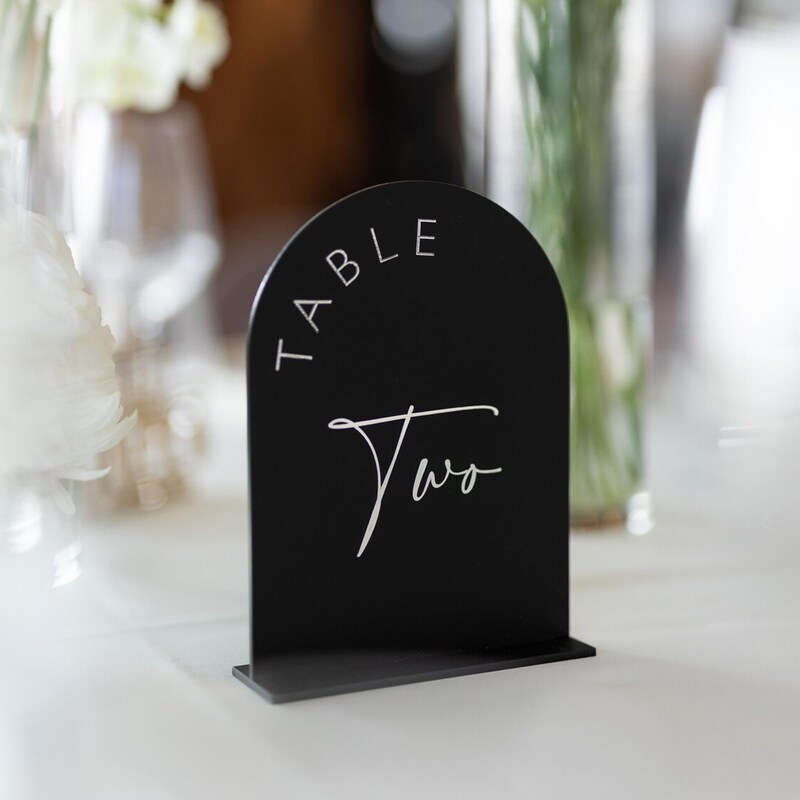 Black Table Numbers - Etsy