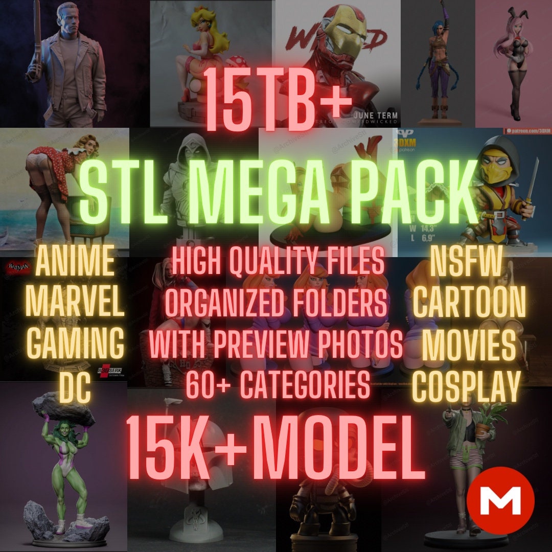 Mega Stl Pack 3d Stl Models For Printing All In One Pack Etsy Canada