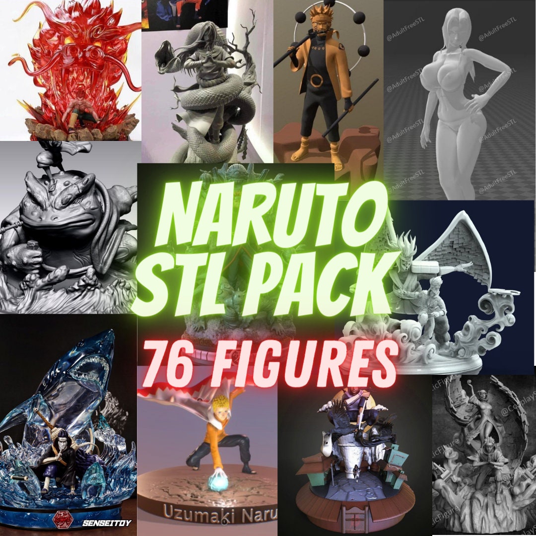 Naruto Anime Stl Files Instant Download Files Stl Pack - Etsy Australia