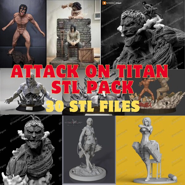Attack on Titan 3d File - Etsy