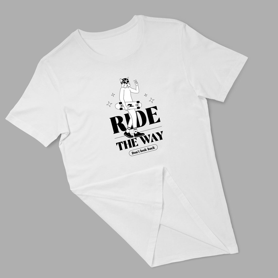 Tshirt With Phrase Ride the Way, Tshirt With Phrase Dont Look Back ...