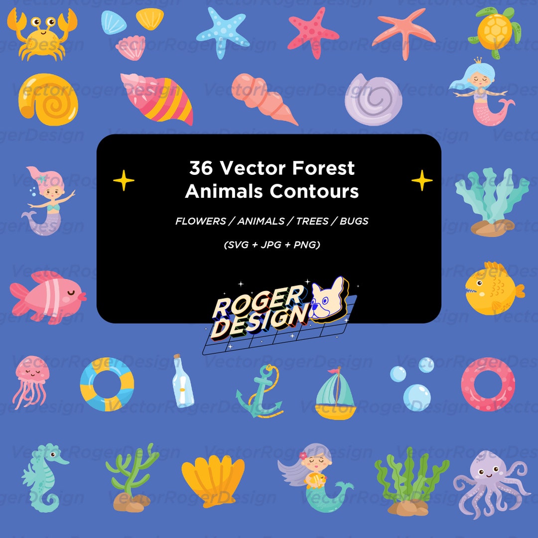 28 Sea World SVG Bundle Sea World Patterns SVG Cute Sea World Patterns ...