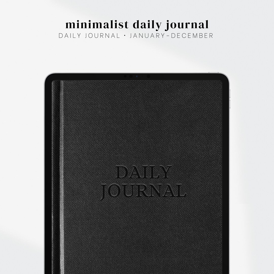 Minimalist Digital Planner | Daily Journal | Fully Hyperlinked ...