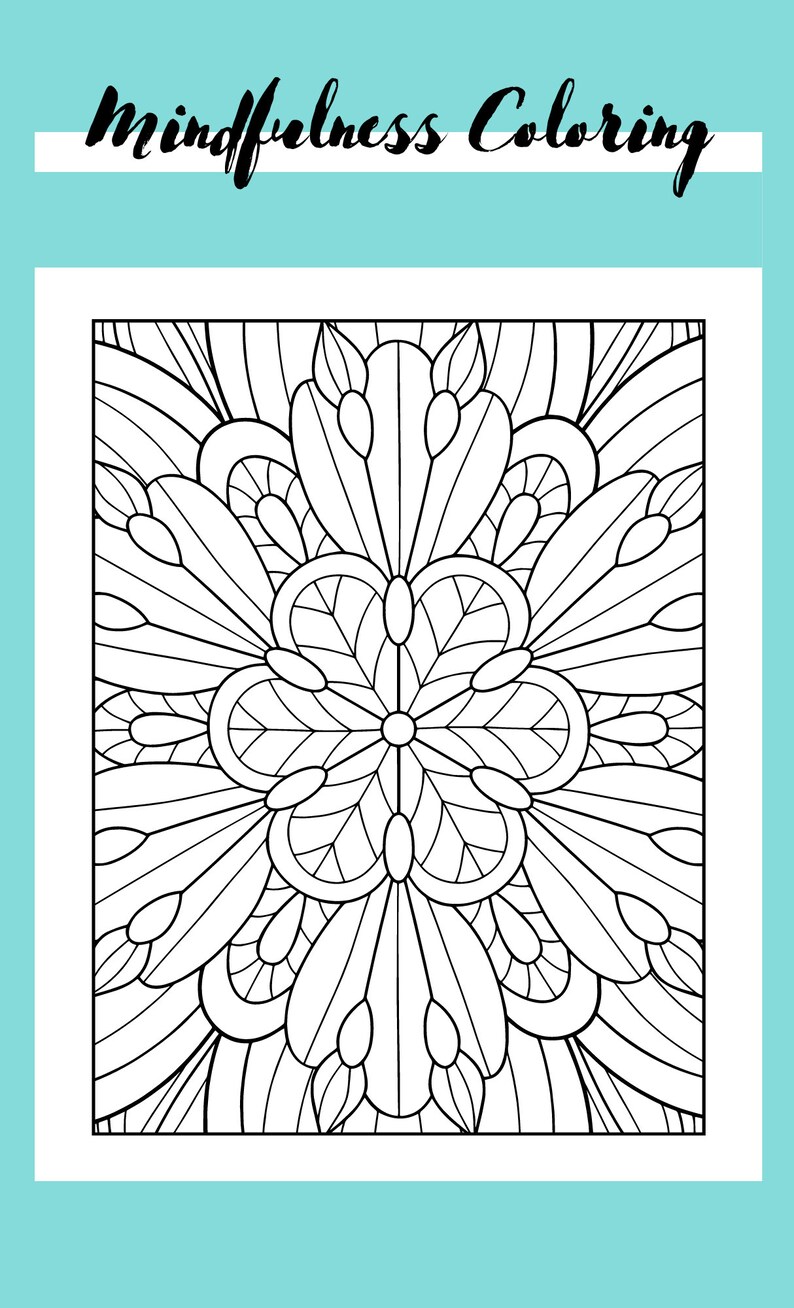 6 Page Mindfulness Drawing Pages - Etsy