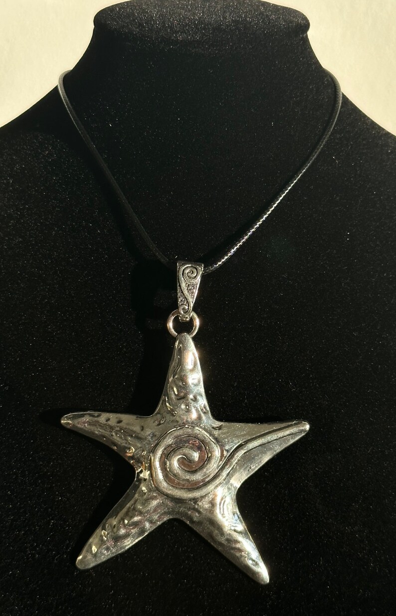 Star Swirl Cord Necklace Y2K Jewllery - Etsy