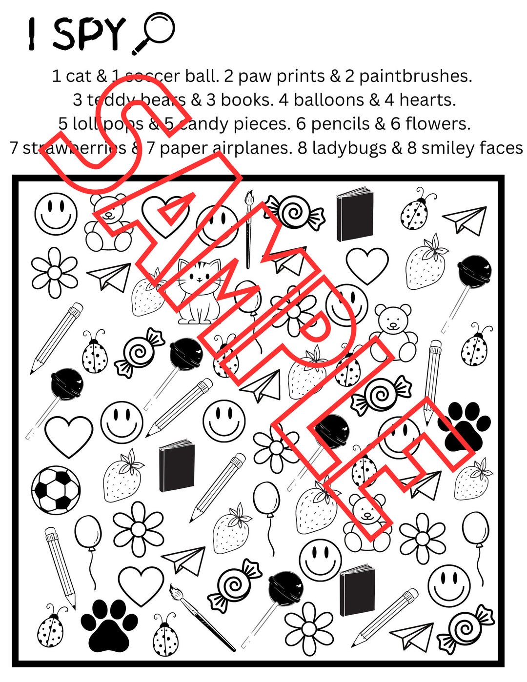 I Spy Printable for Kids. Instant Download - Etsy