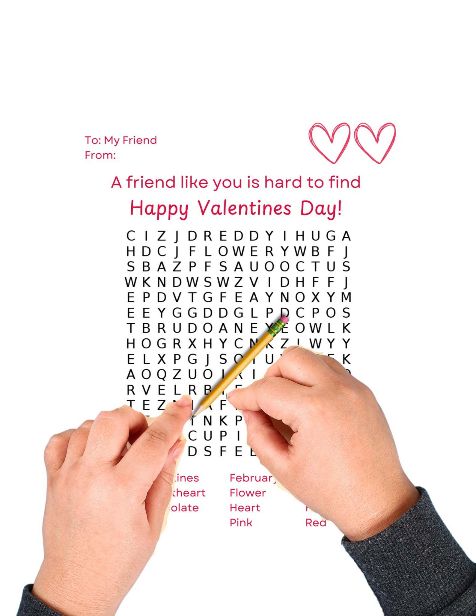 Valentines Day Word Search. Valentines Day Printable. DIY Valentines ...
