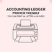 Printable Accounting Ledger, Accounting Ledger Template, Expense ...