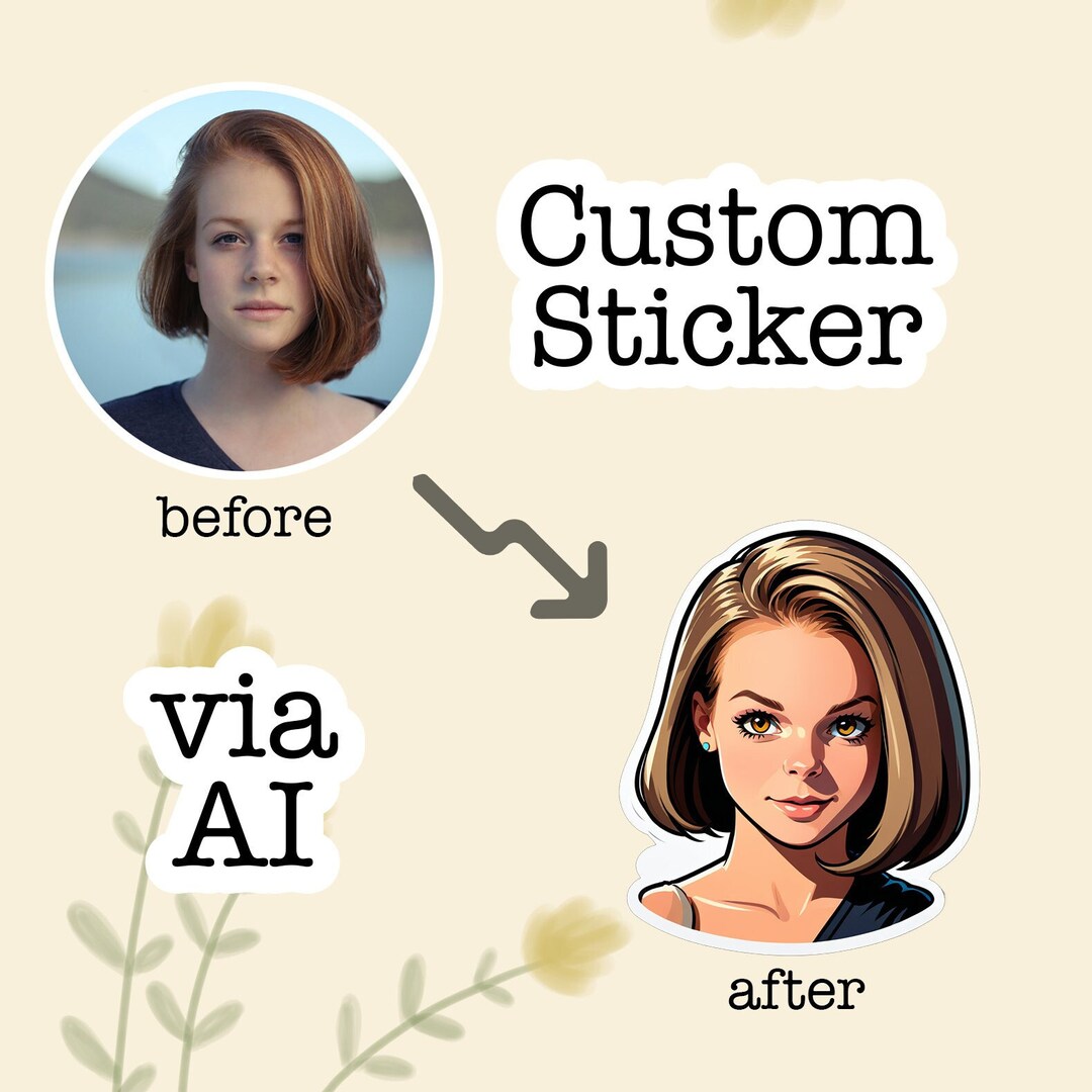 Custom Face Stickers, Stickers of Face, Cartoonize My Face, Cartoon ...