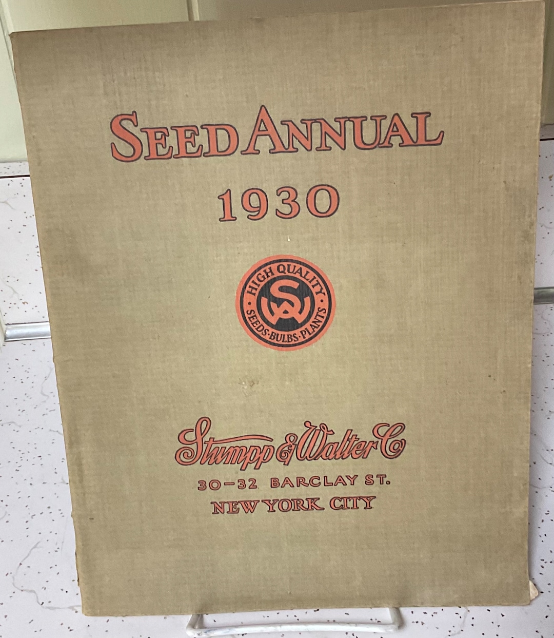 1930 Stumpp & Walter Company Seed Flower Annual Catalog Barclay Street ...