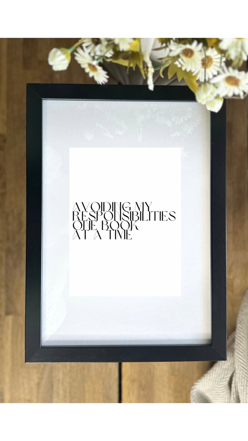 Avoiding Responsibilities Digital Print A5 Pdf Download - Etsy