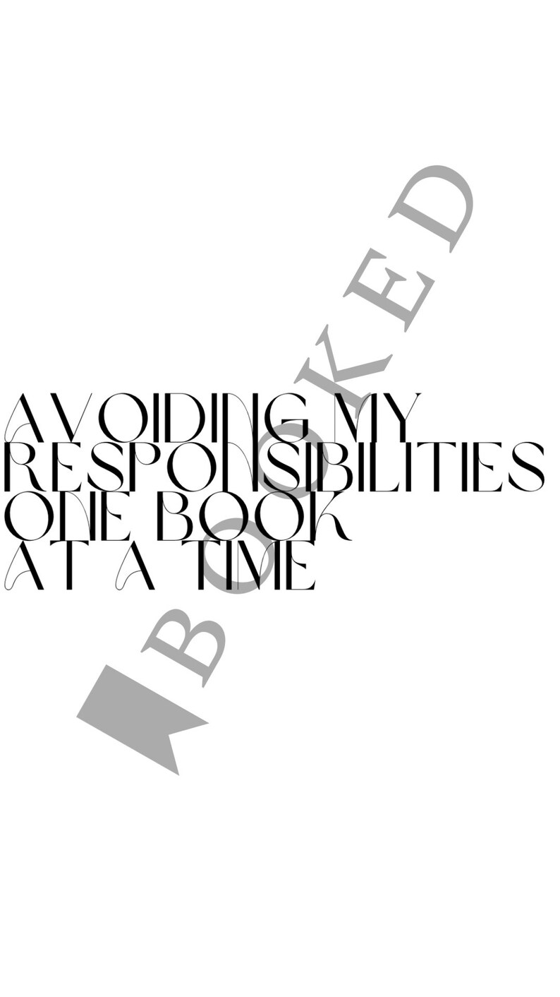 Avoiding Responsibilities Digital Print A5 Pdf Download - Etsy