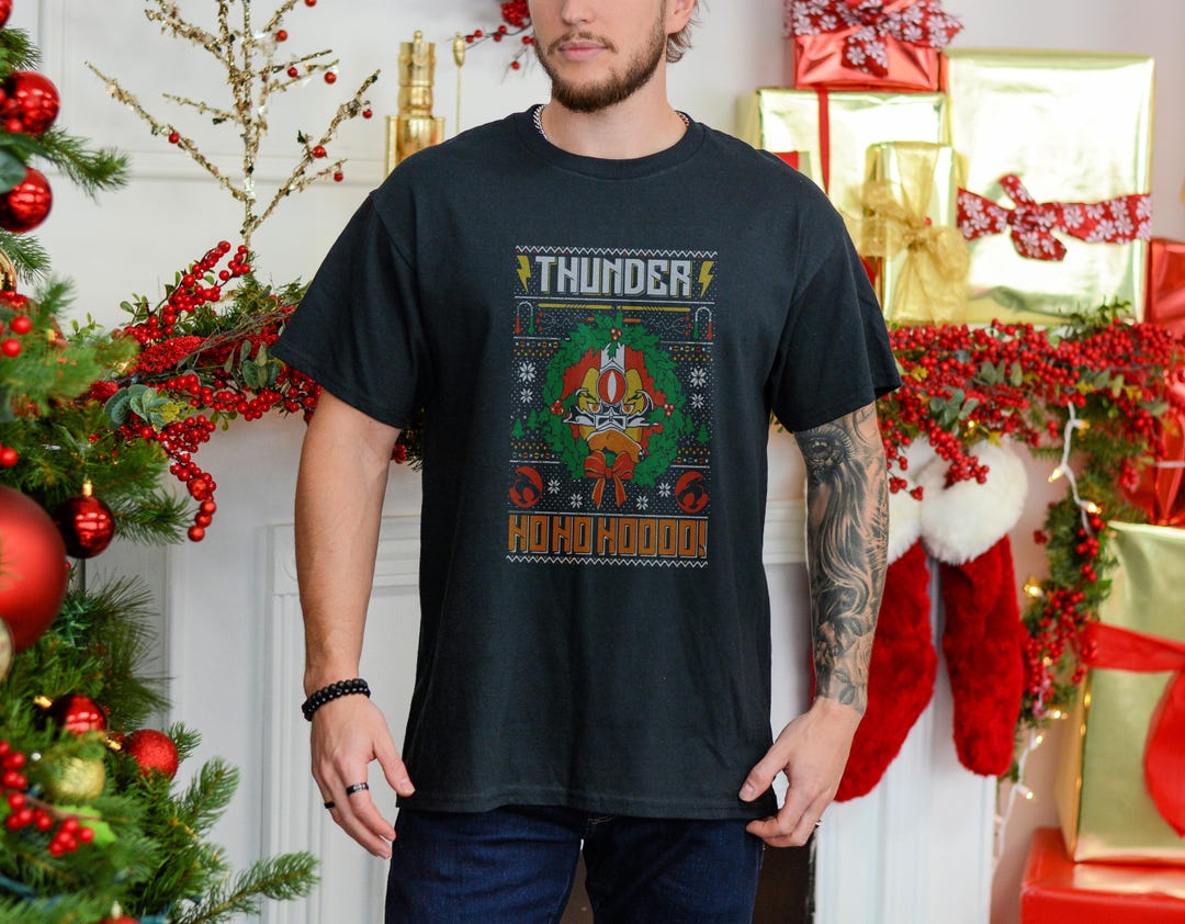 Thundercats Xmas Tee, Christmas Tshirt, Holiday Tshirt, Gift Tee, Happy ...