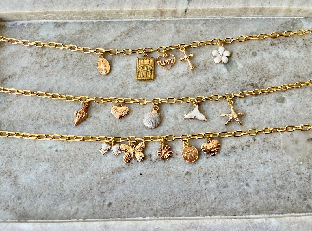 Build Your Own Custom Charm Necklace, Pick Your Charms, Personalized ...