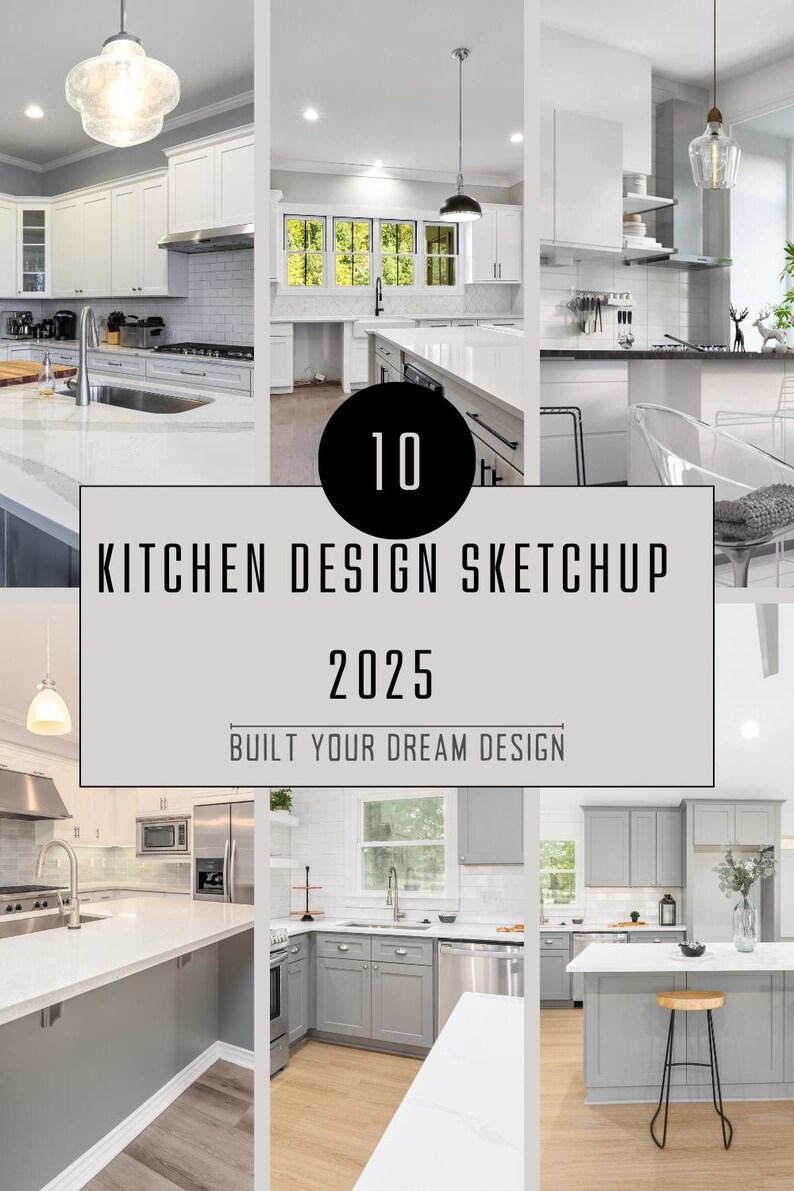 SKETCHUP 3D DESIGN KITCHEN - Etsy