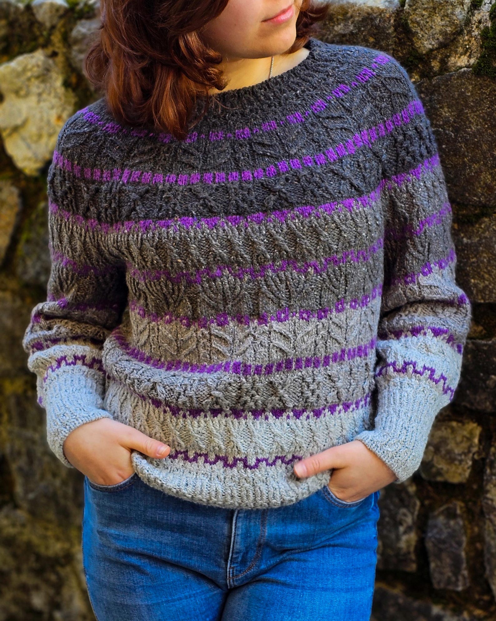 Stitch Fusion Sweater Knitting Pattern in English - Etsy