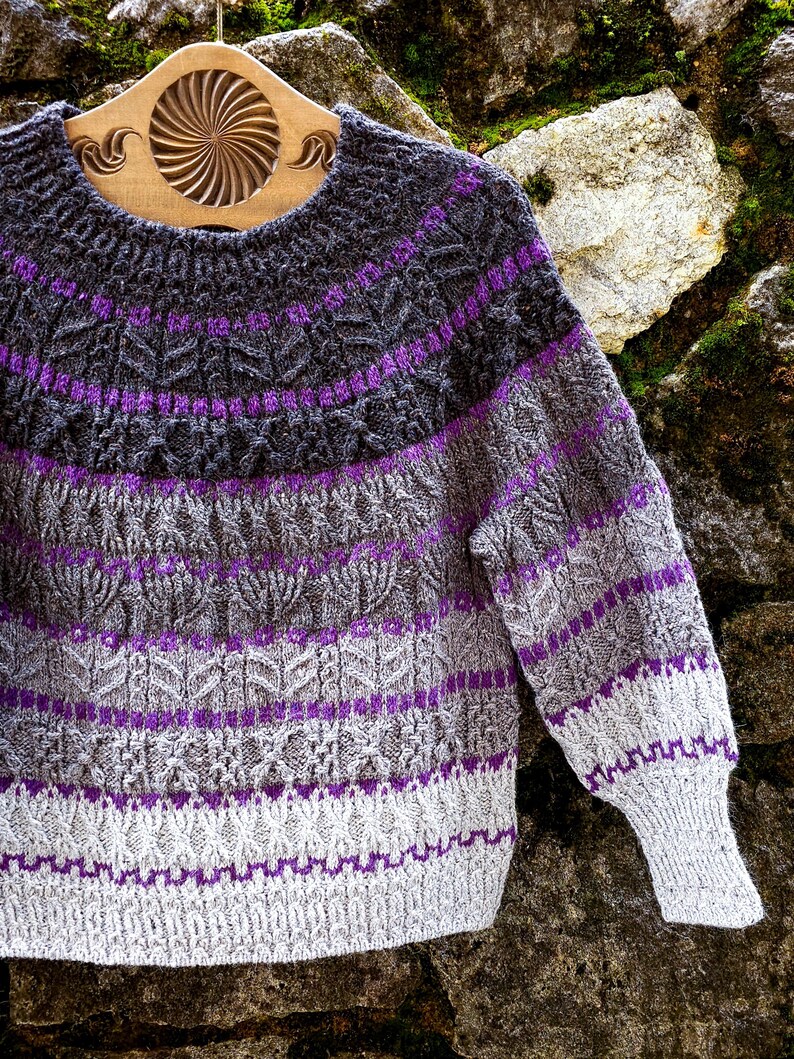 Stitch Fusion Sweater Knitting Pattern in English - Etsy