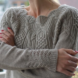 Knitting Pattern Ariya Sweater in English - Etsy
