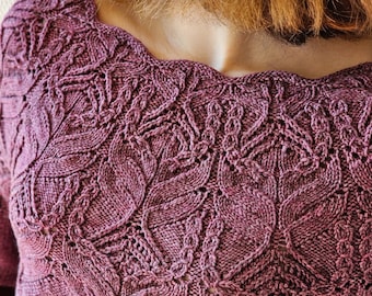 Knitting Pattern Ariya Sweater in English - Etsy