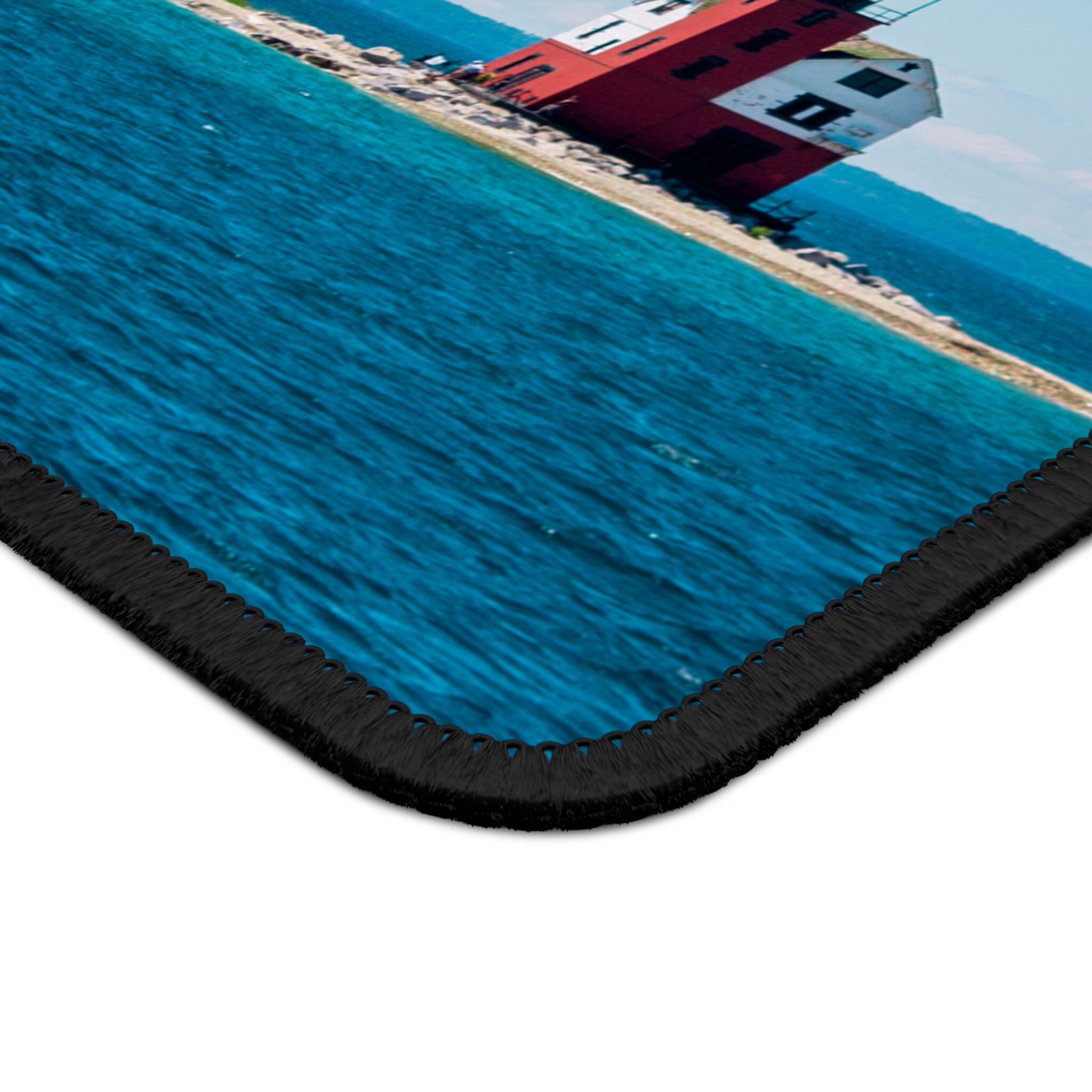 Beautiful Round Island Lighthouse Mousepad - Mackinac Island, Michigan ...