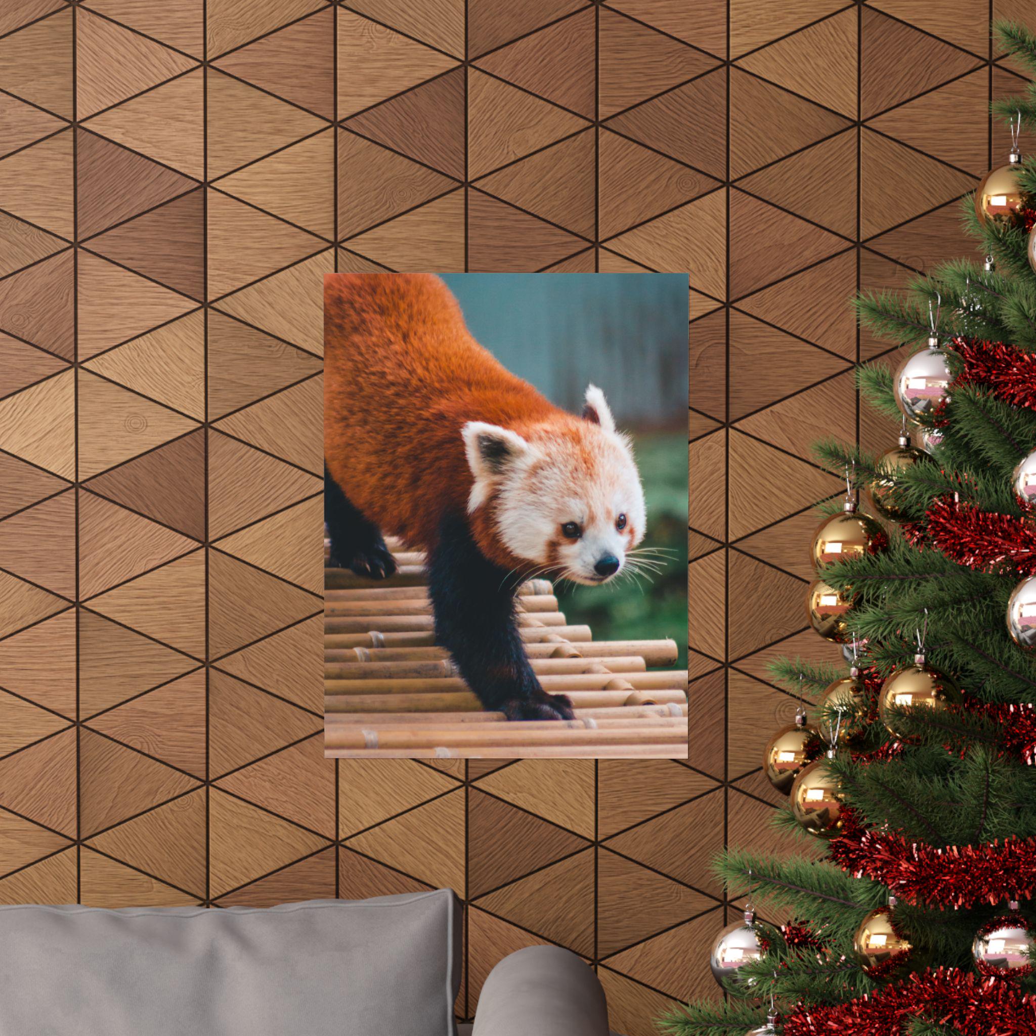 Enchanting Encounter - Red Panda Bridge Climb | Fine Art Poster Print ...
