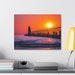 Serene Sunset at South Haven South Pier Lighthouse - Canvas Wall Art ...