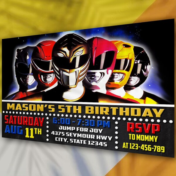 Power Rangers Svg - Etsy