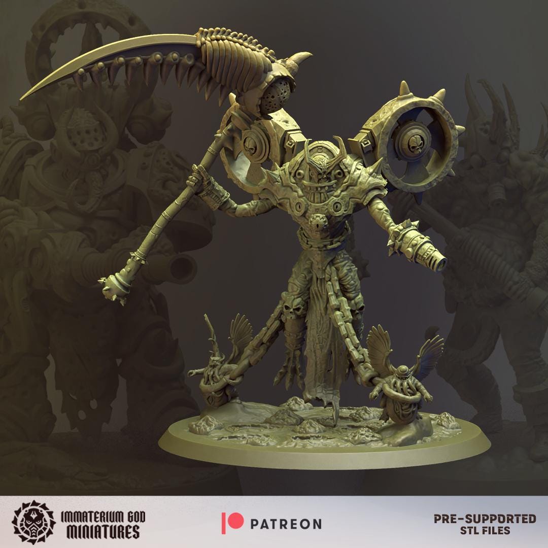 Mortus the Plaguelord | Immaterium God Miniatures | Grimdark Compatible ...
