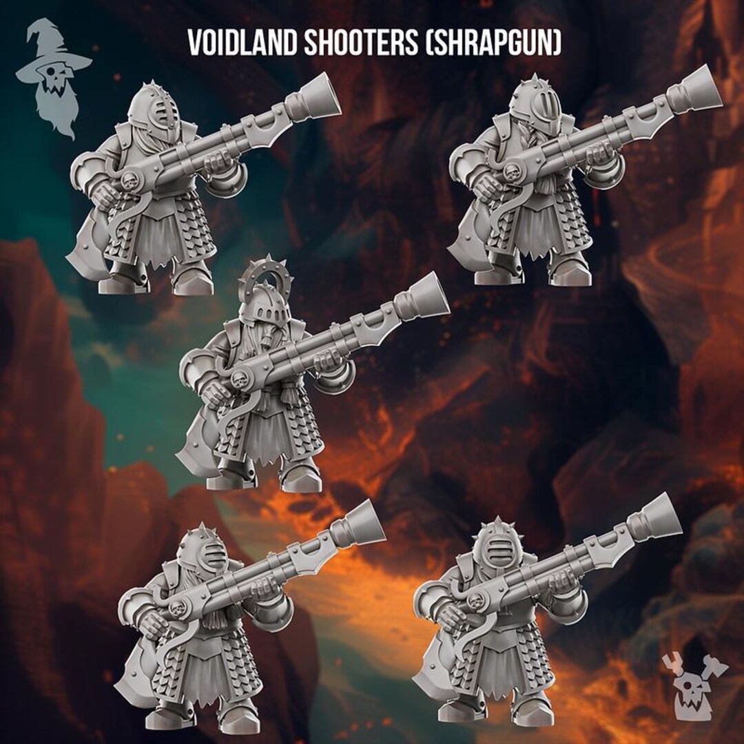 Voidland Dwarf Shooters shrapgun Squad X5 Dakkadakka Grimdark ...