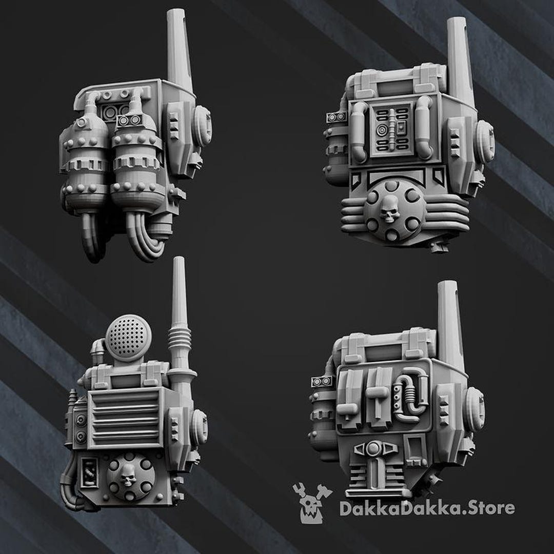 Imperial Guard Backpacks X4 Dakkadakka Grimdark Compatible - Etsy