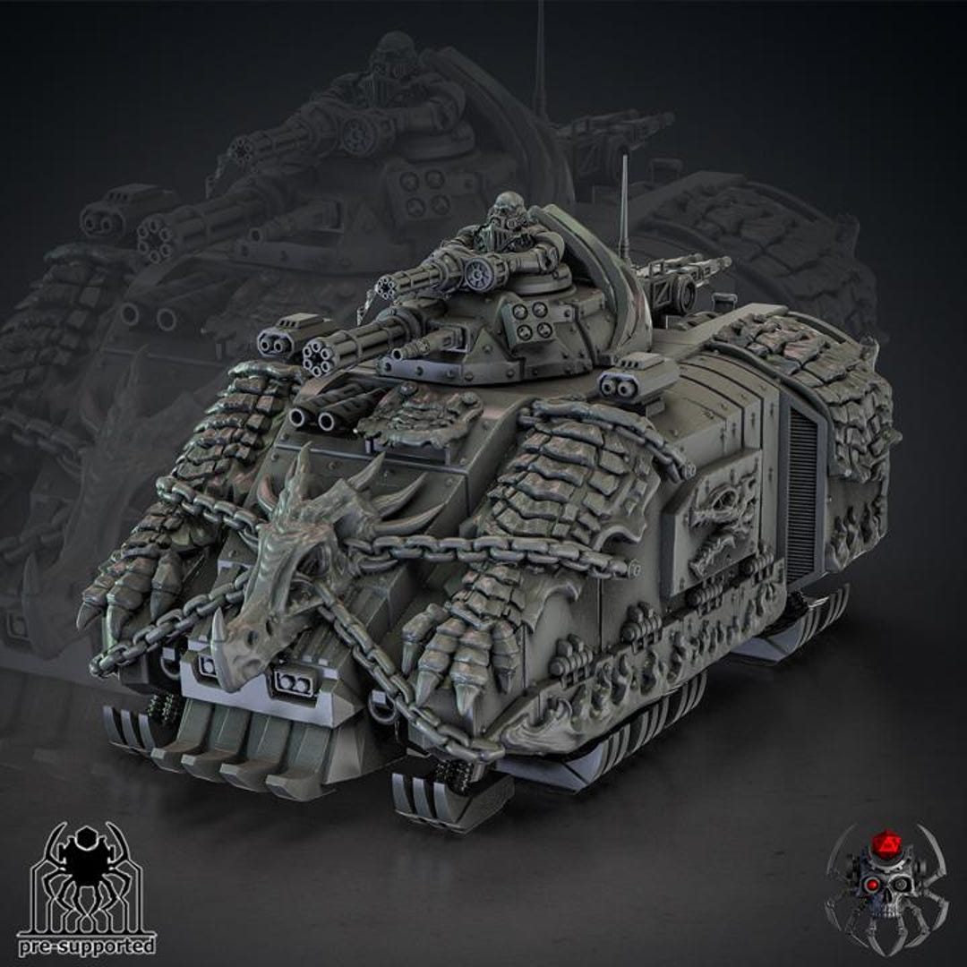 Heavy Armor Flame Lizards Squad Eightlegsminiatures 3D Printed 40k ...