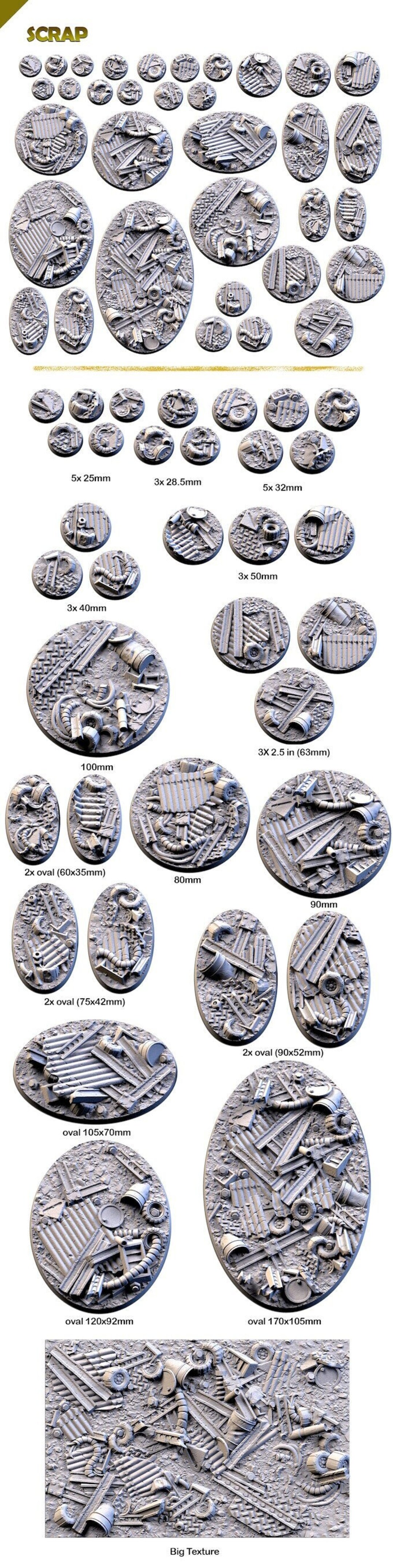 Scrap | Thematic Bases Vol 2.0 | Txarli Factory - Etsy