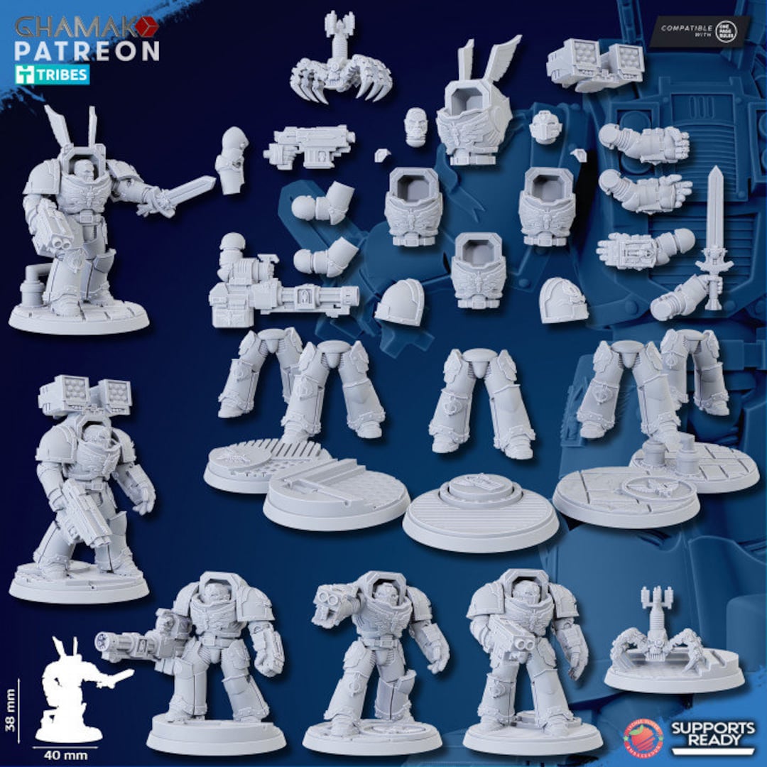 Set of 5 Angels of Death | Ghamak | Grimdark Compatible - Etsy