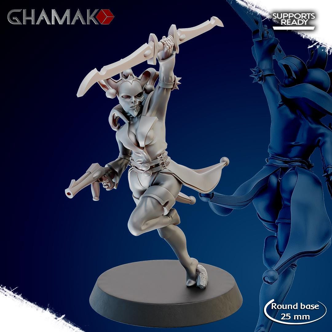 Space Elves Troupe | Set of 6 | 25MM Base | Ghamak - Etsy