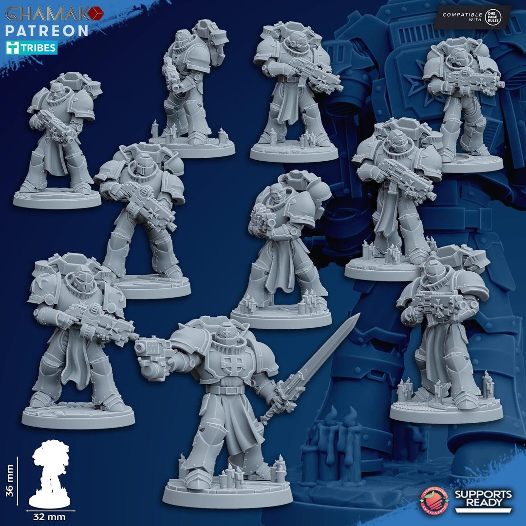Set of 10 Temple Militum Ghamak Grimdark Compatible - Etsy UK