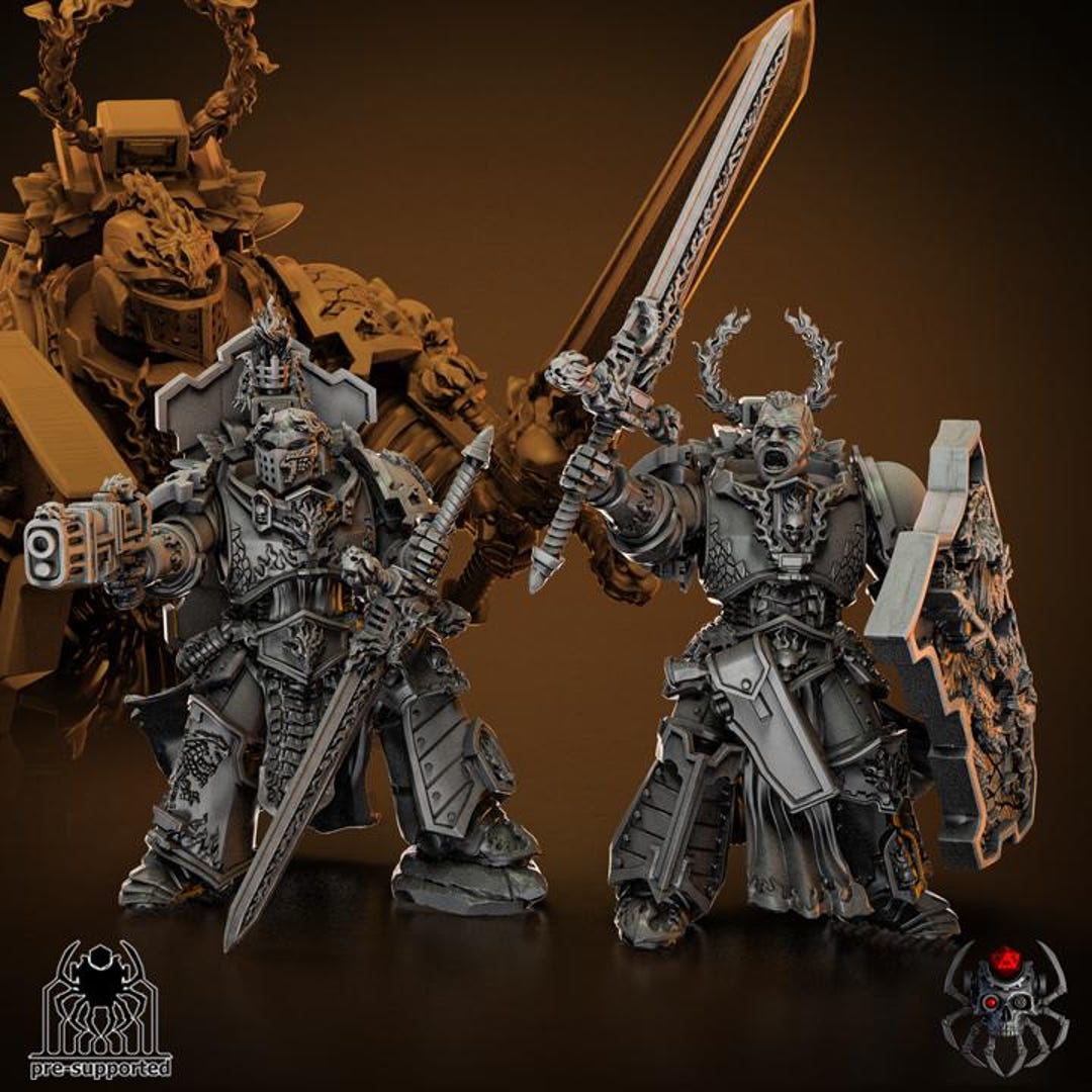 Set of 3 Flame Lizards Blade Masters Squad | Eightlegsminiatures ...