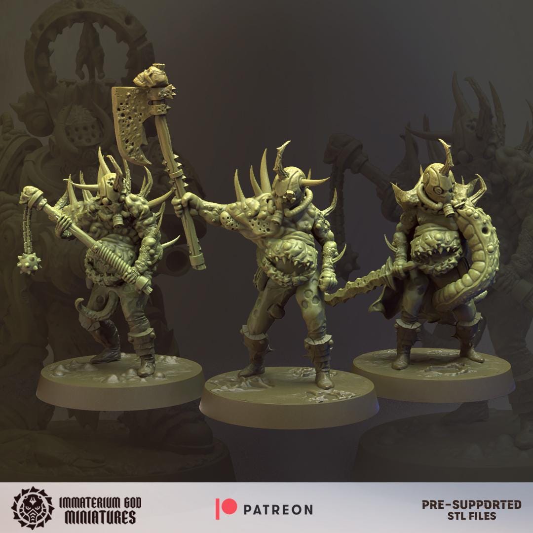Plaguewalkers Set of 10 | Immaterium God Miniatures | Grimdark ...