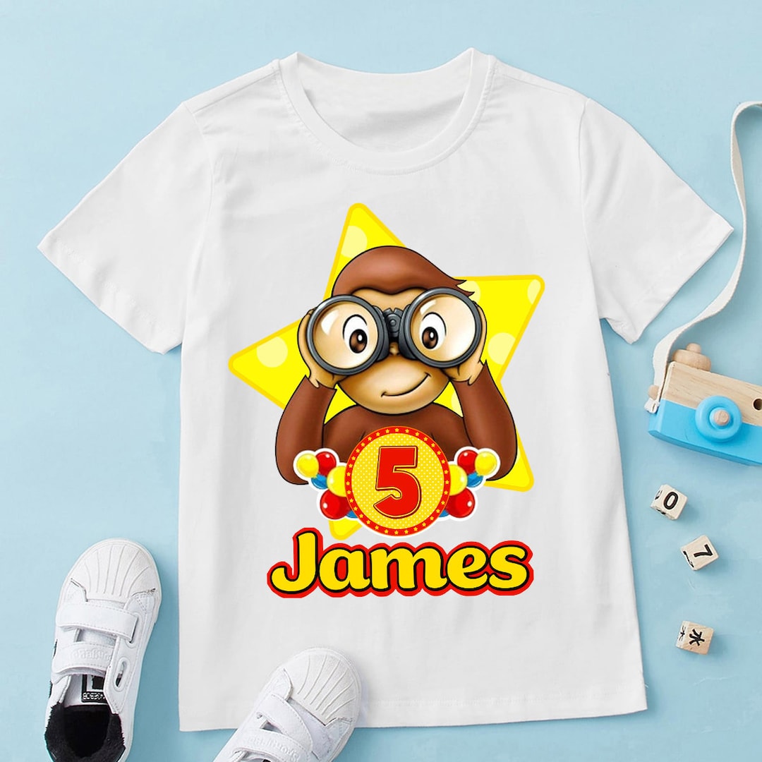 Personalized Curious George Birthday Shirt Curious George - Etsy