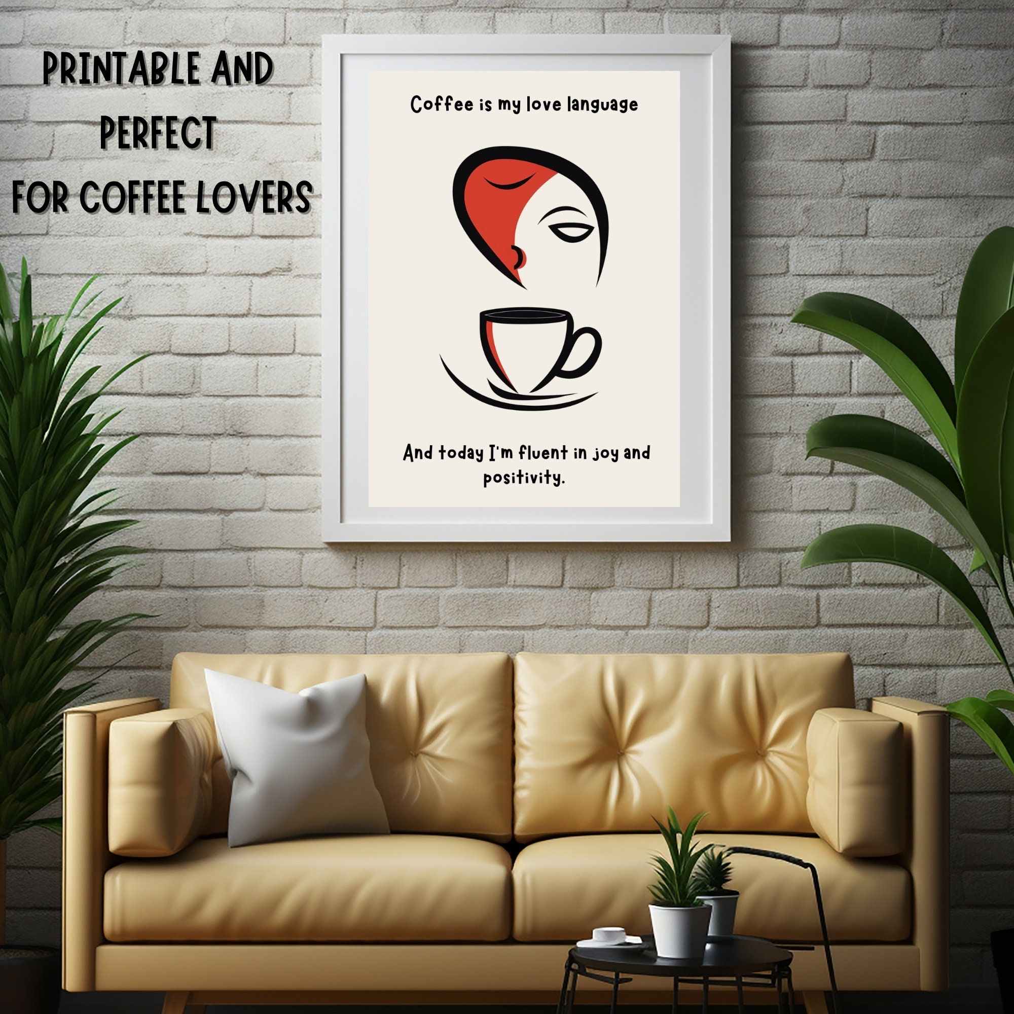 Sip and Shine Digital Flashcard Pack, Printable, PDF/PNG/JPG, Coffee ...