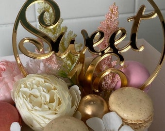 Handmade Martini Glass Cocktail Mirror Acrylic Number Cake Topper - Etsy